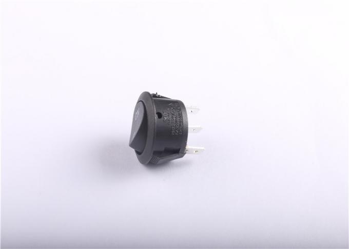 Spdt Automotive Round Rocker Switch Center Off Black T120/55 CE Approved